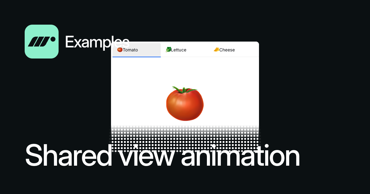 Shared view animation — Motion Example