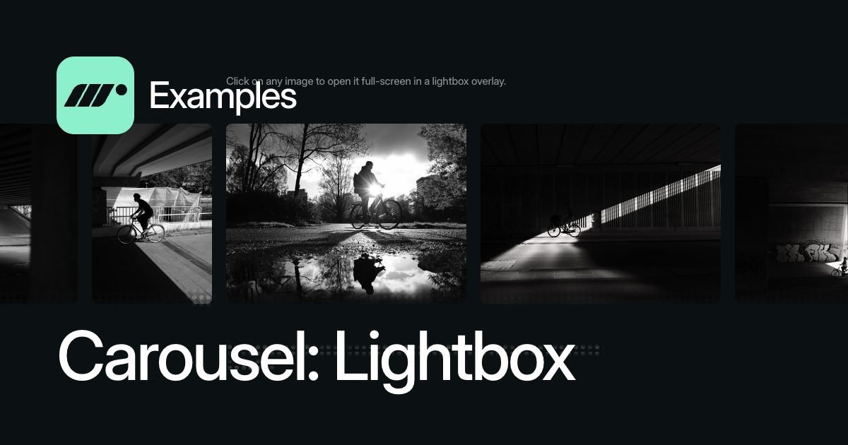 Carousel: Lightbox — Motion for React Example
