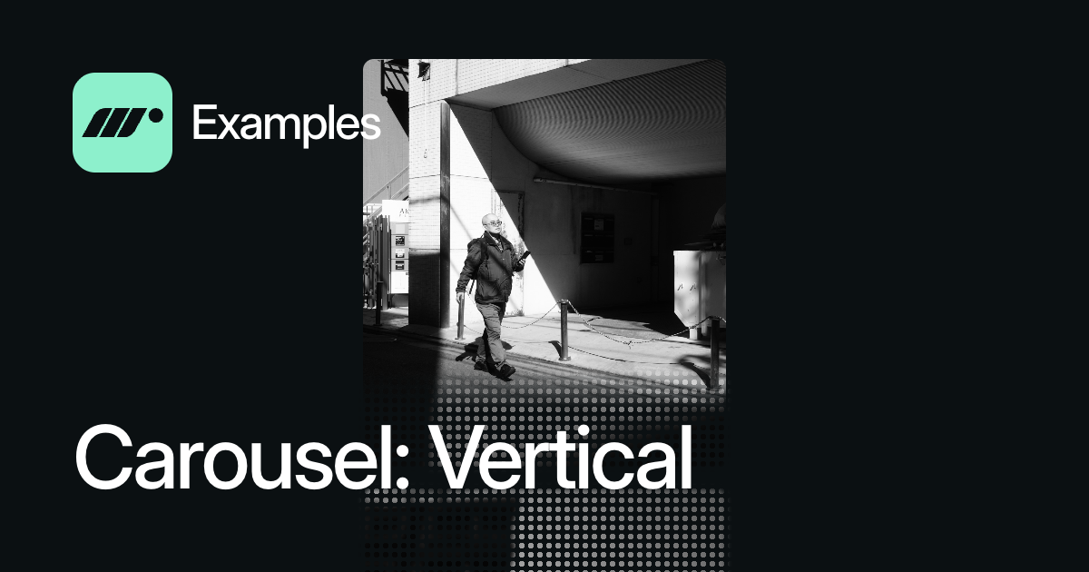 Carousel: Vertical — Motion for React Example