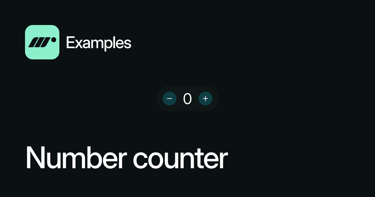 Number counter | Motion examples