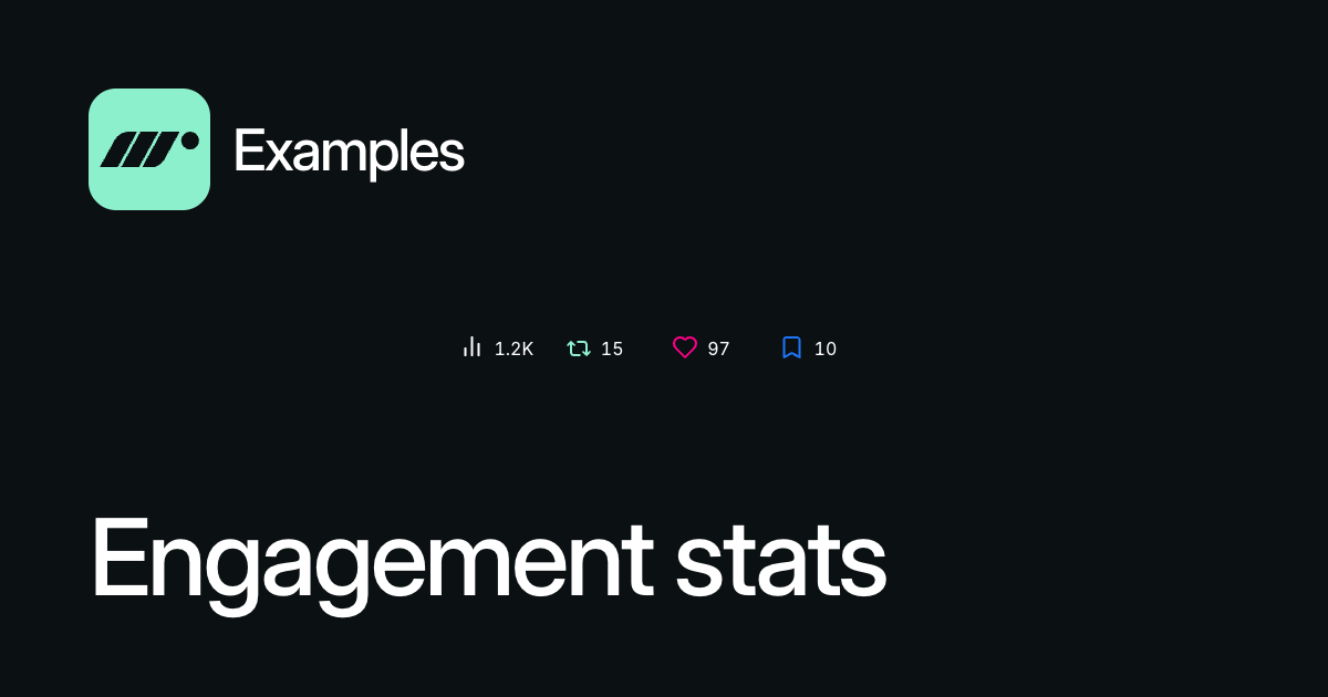 Engagement stats — Motion for React Example