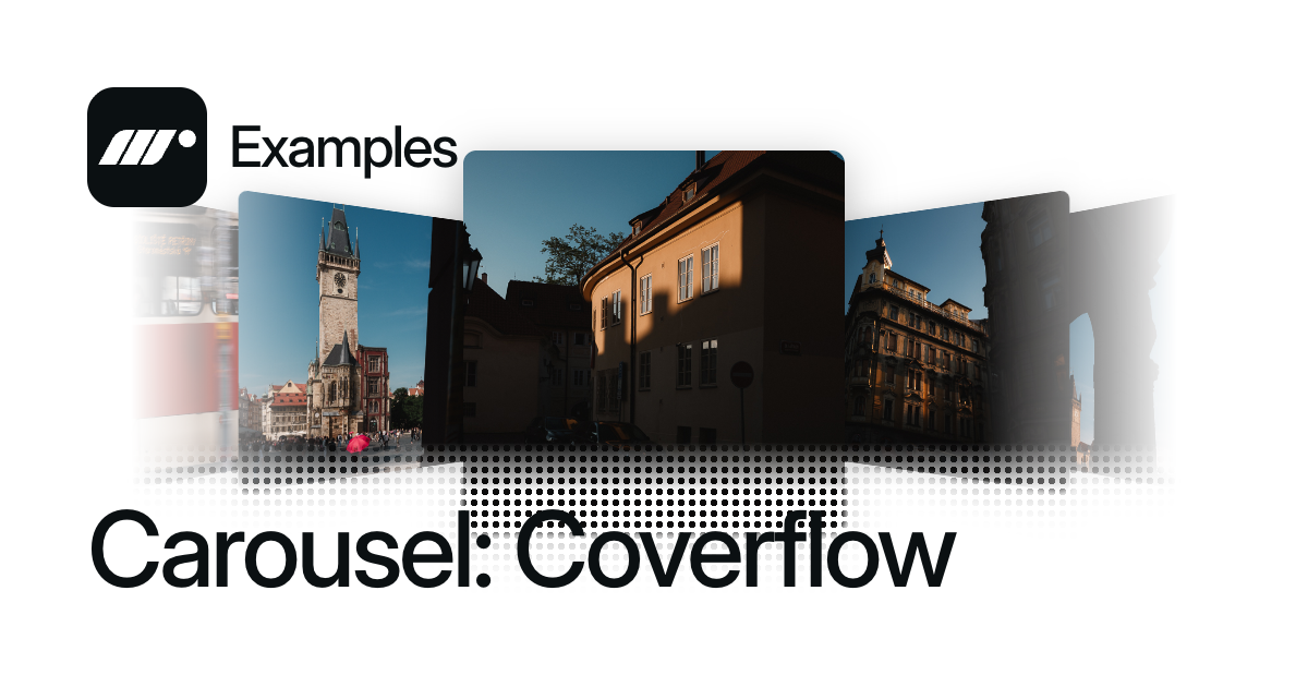 Carousel: Coverflow — Motion for Vue Example