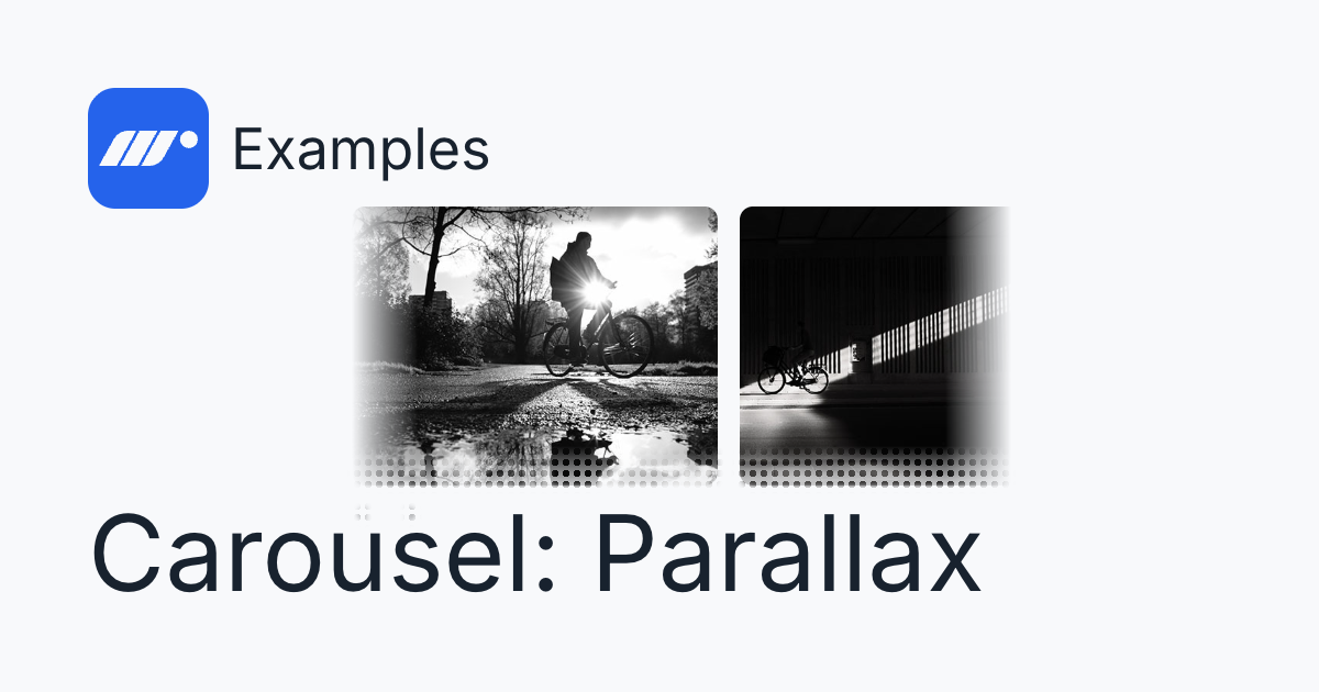Carousel: Parallax — Motion for Vue Example