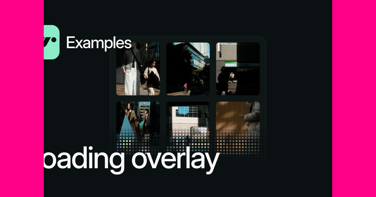 Loading overlay — Motion for Vue Example