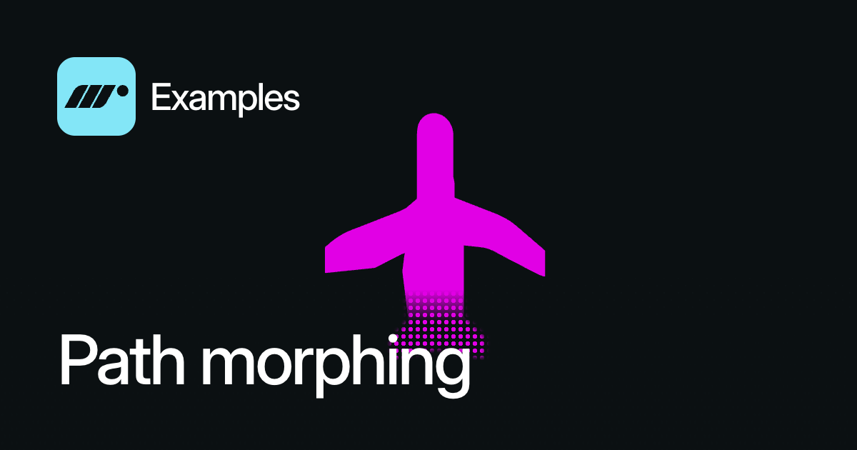 Path morphing — Motion for Vue Example